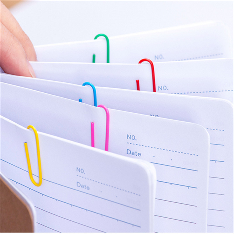 50Pcs Paper Clips 3.2cm/5cm/10cm Large Paper Clips, Assorted Colored ...