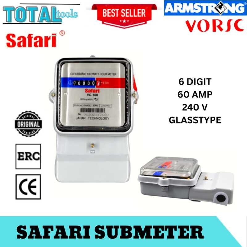 Glass Type Submeter Safari Electric Meter | Shopee Philippines