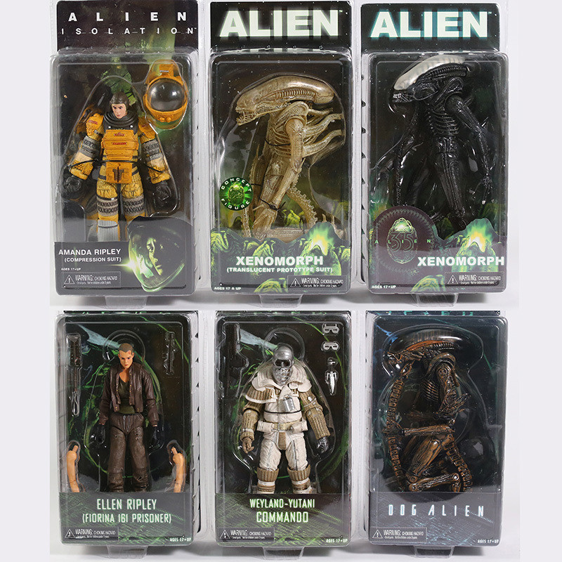 NECA Aliens Xenomorph Warrior Dog Alien Ellen Ripley Weyland Yutani ...