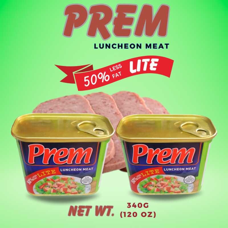 2024In vogue Prem Luncheon Meat 50% Less Fat Lite | Shopee Philippines