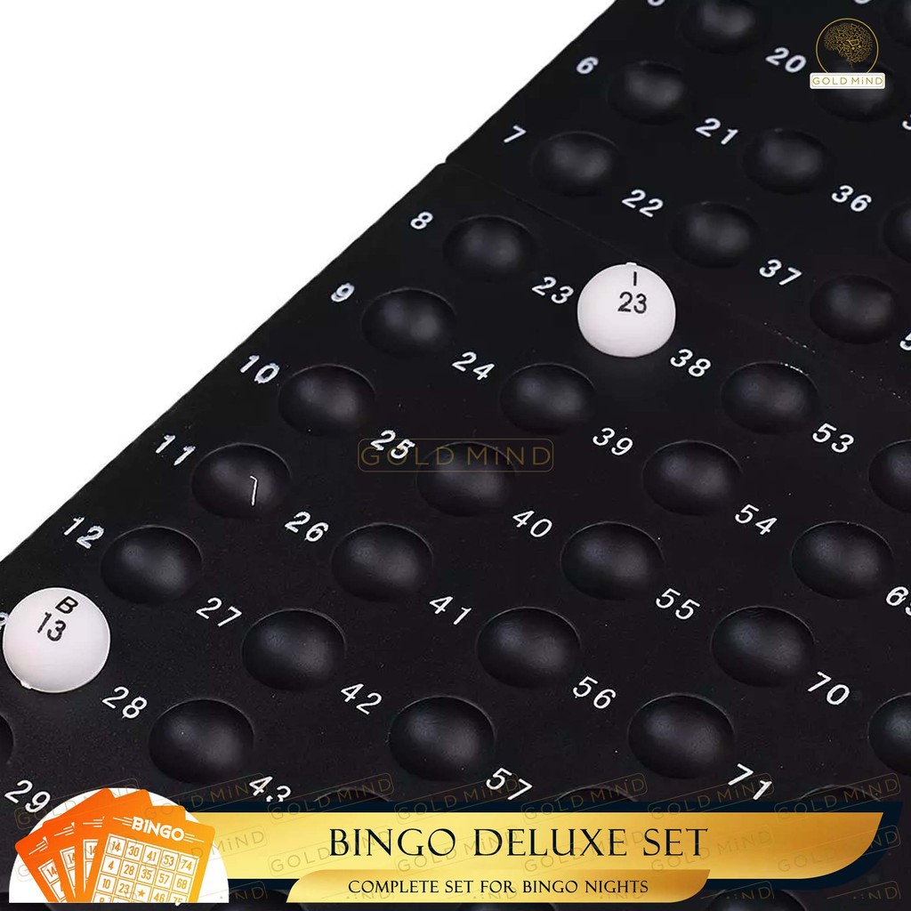 Bingo Game Deluxe Set (with separate order of Cards and balls) | Shopee ...