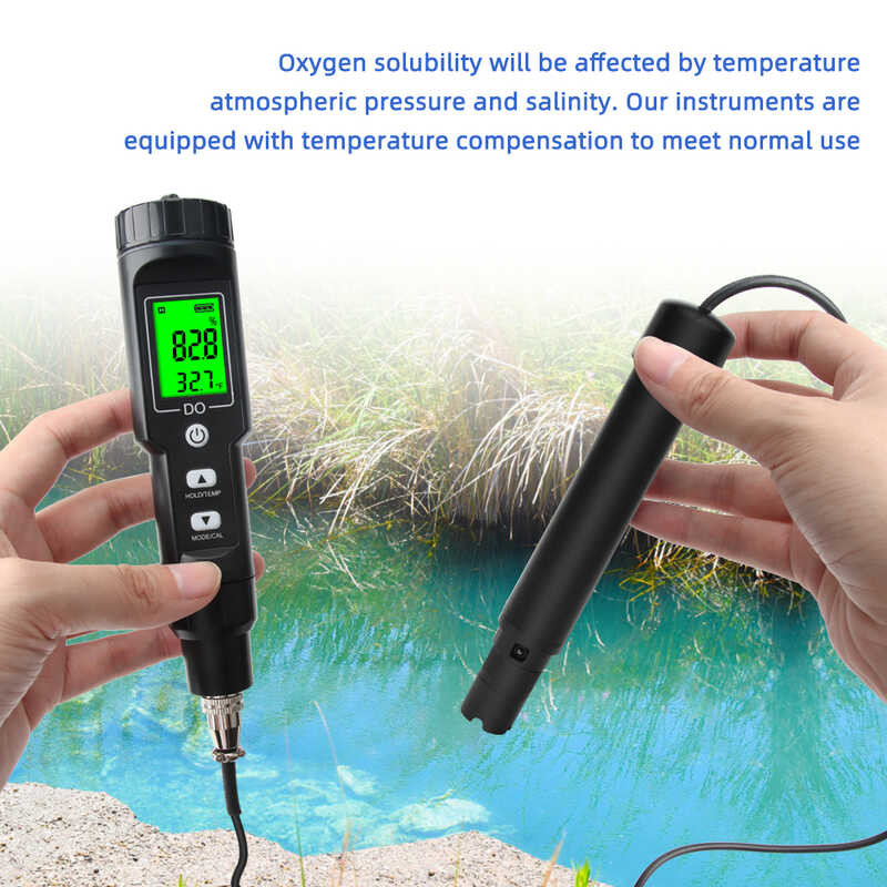 Do9100 Professional Dissoed Oxygen Meter Digital DO Test Water Quality ...