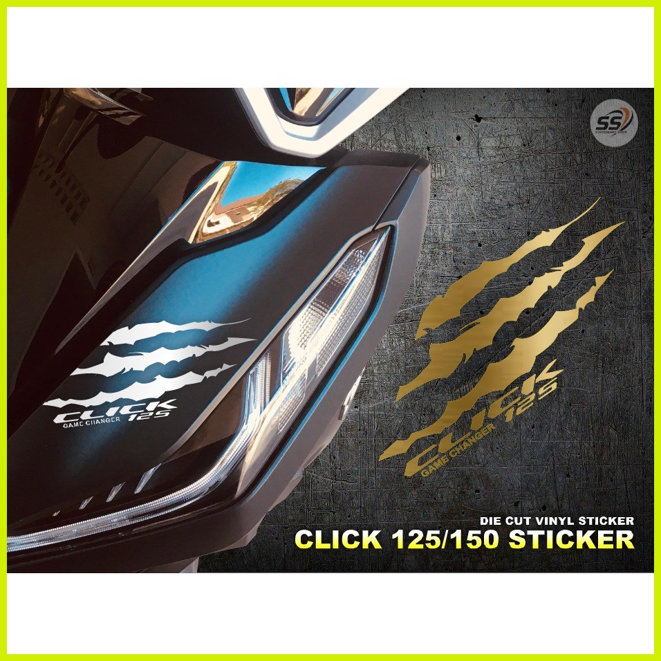 ⊕ Honda Click 125i and 150i Version 2 Sticker - Die Cut Sticker ...