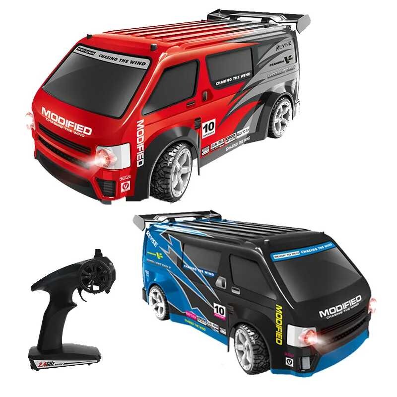 C0 D835 RC Truck Model 4 Wheel Drift Van Toy Commercial Vehicle High ...