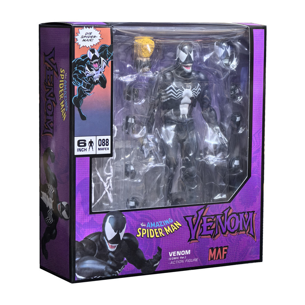 High-quality MAFEX088 Venom Spider-Man action figure Carnage Venom hand ...