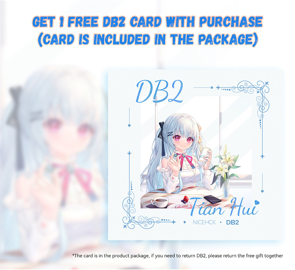 NiceHCK DB2 Microphone In Ear Monitor Headset 1DD+1BA Dual Driver ...