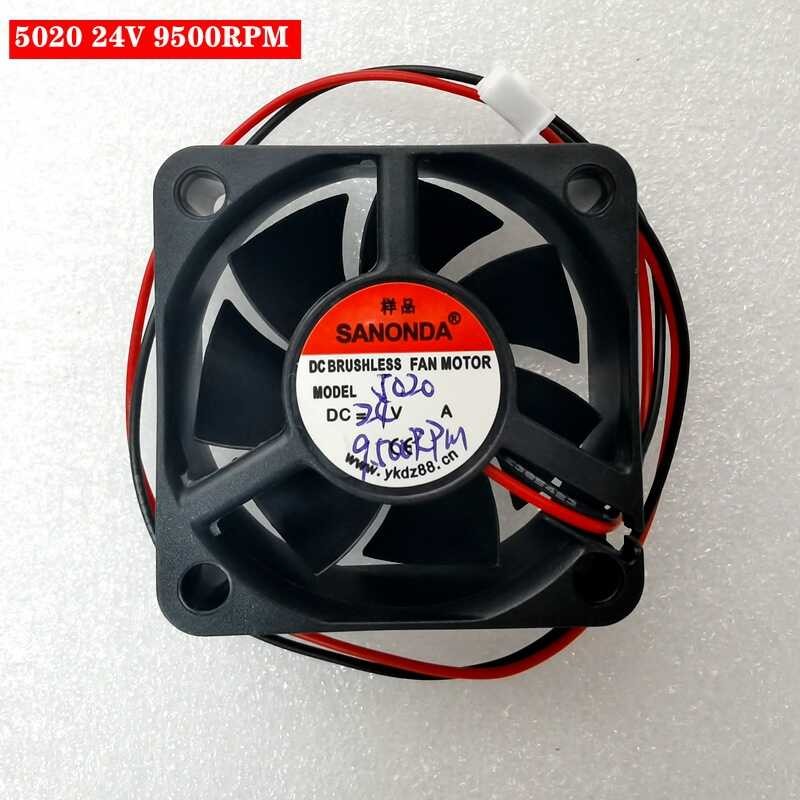 5020 Fan 24V 5Cm Para Sa Inverter Projector Barcode Machine Dual Fan ...