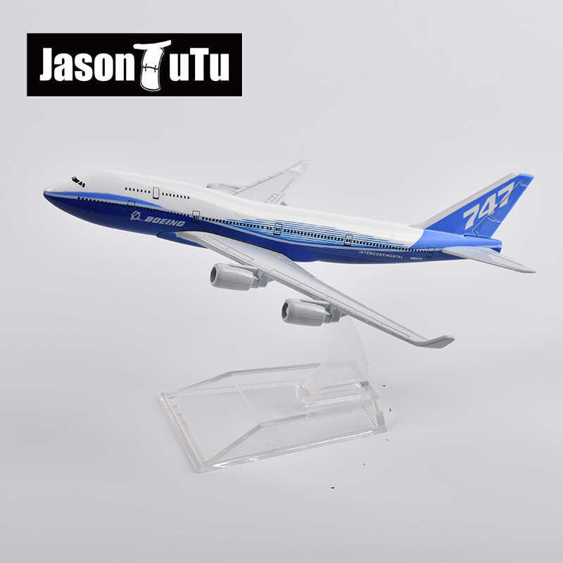 JASON TUTU Boeing 747 Aircraft Diecast Metal 1/400 Scale Miniature ...