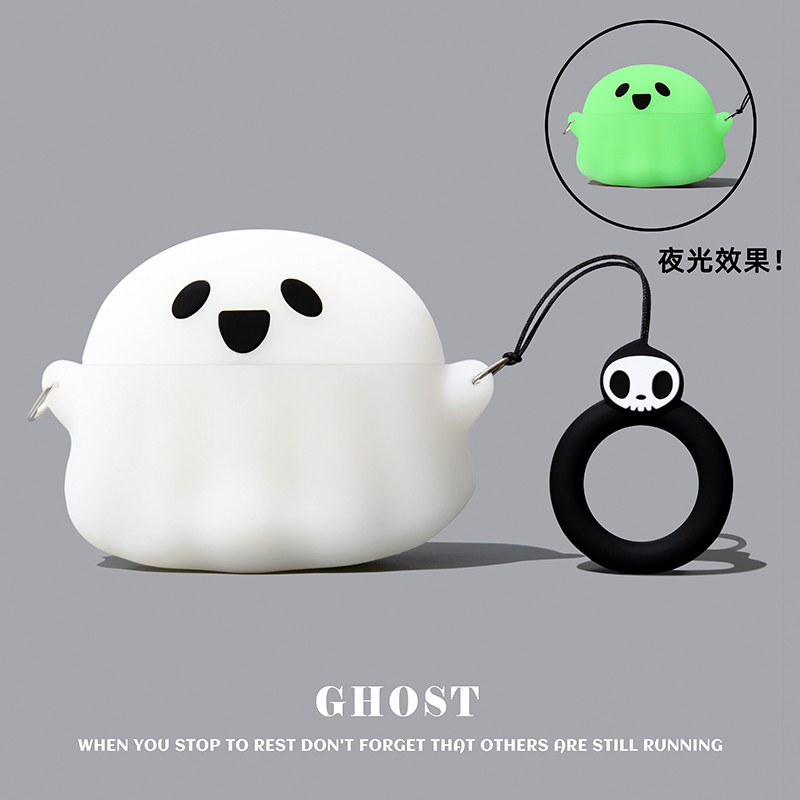 For JBL Wave Beam Case JBL VIBE Beam Silicone Soft Case Cute Ghost 3D ...