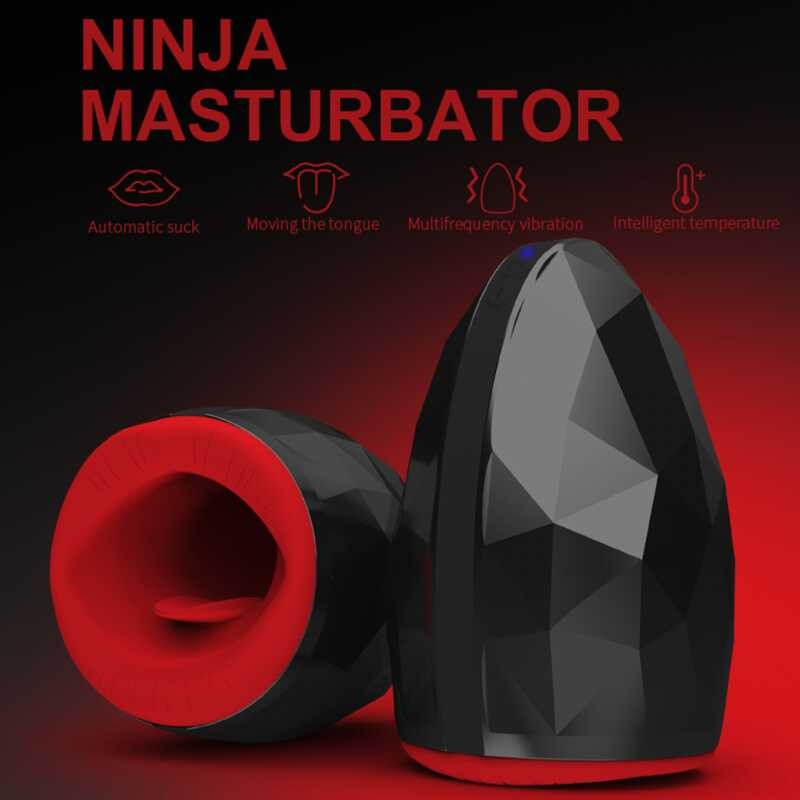 Male Masturbator Automatic Cup Realistic Tip Of Tongue And Mouth Vagina ...