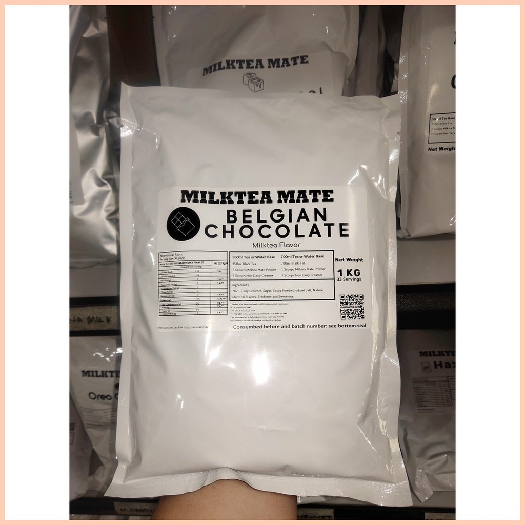 MLKT Belgian Chocolate - Milktea Mate Premium Powder Flavor 1kg for ...