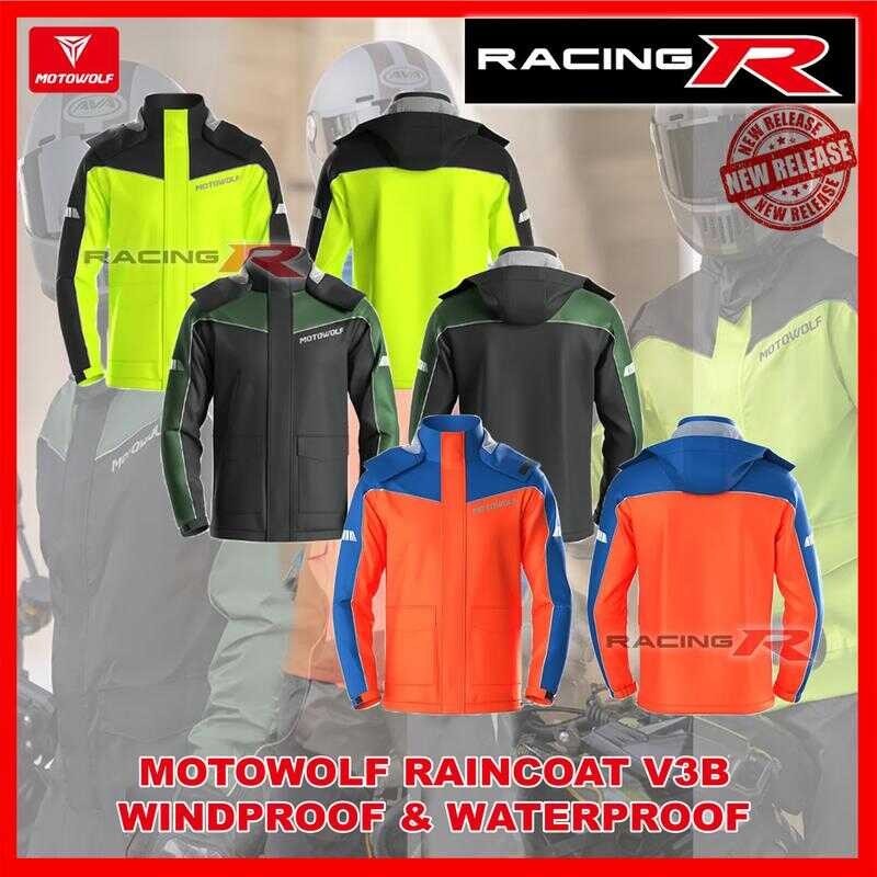 Motowolf V3b ( V4 ) Rain Coat Version 4 Upgraded Rainwear, Rainstorm ...