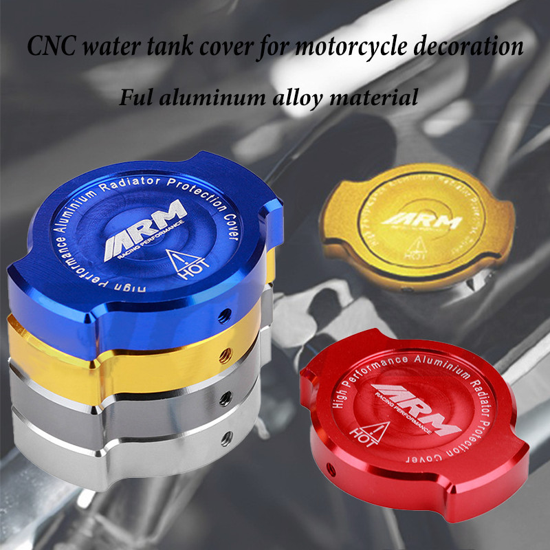 Universal Aluminum CNC Arm Radiator Cap Cover Motorcycle radiator ...
