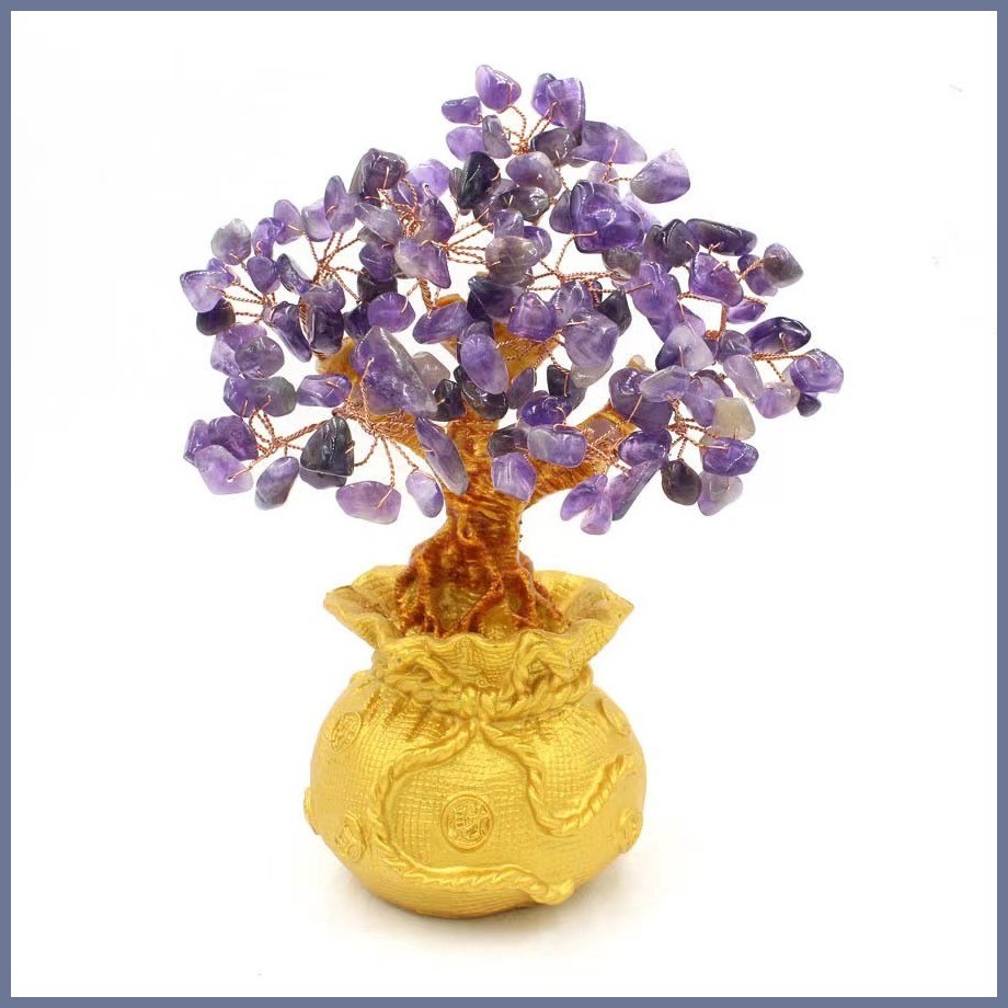 ๑ ╰ Money tree jade money tree/aventurine good luck natural gemstone ...