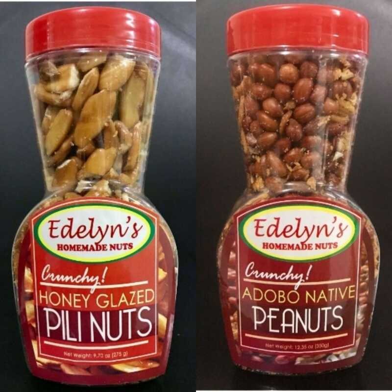 Edelyn's Home Made Nuts CRUNCKY Honey Glazed Pili 275G & ADOBO Native ...