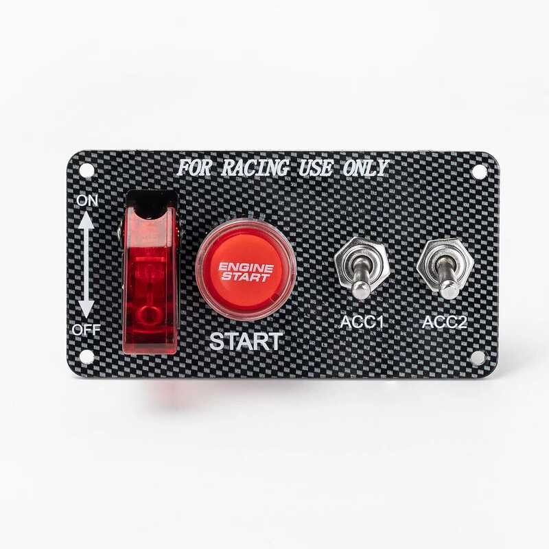 Pn-Sac4 Racing Ignition Switch Panel ABS Aluminum 12V Relay Button ...