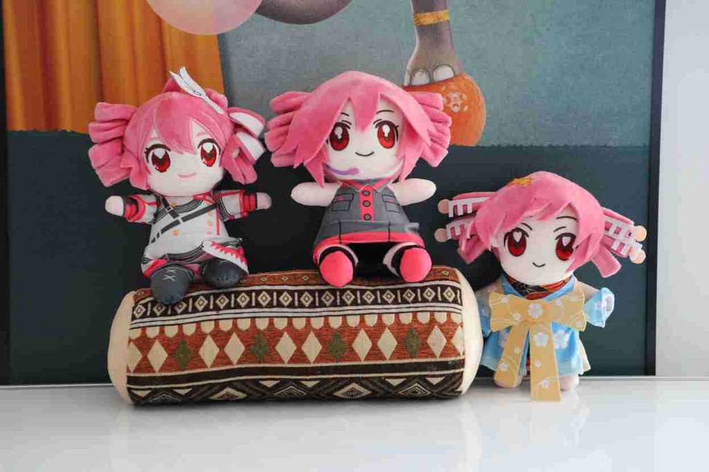 Kasane Teto Plush Doll 20cm – UTAU Vocaloid Soft Stuffed Toy Figure ...