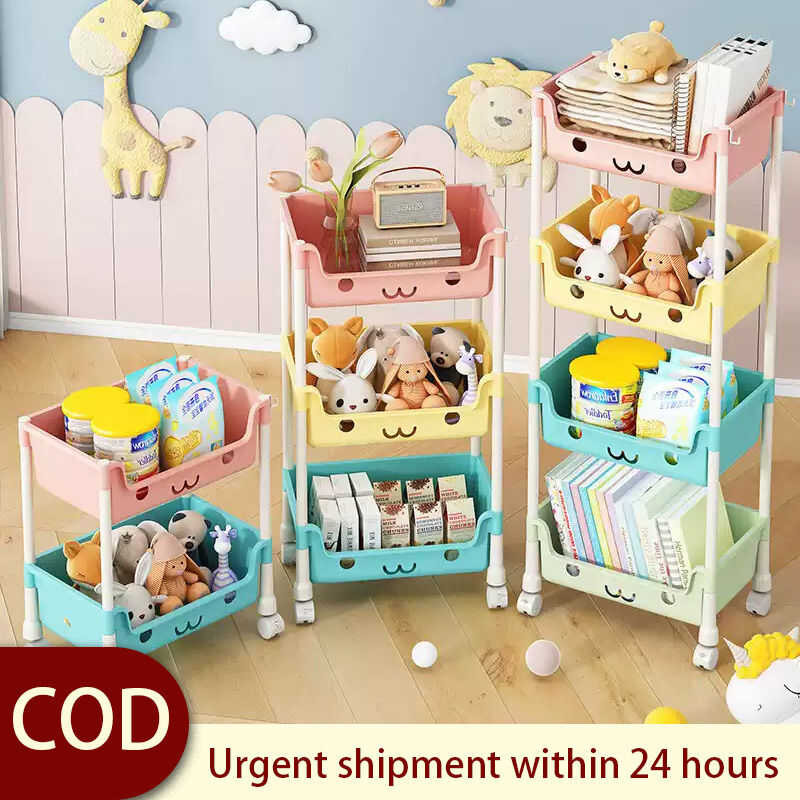2/3/4/5 Layer Kids Toy Storage Organize Moving Rack Shelf For Room ...