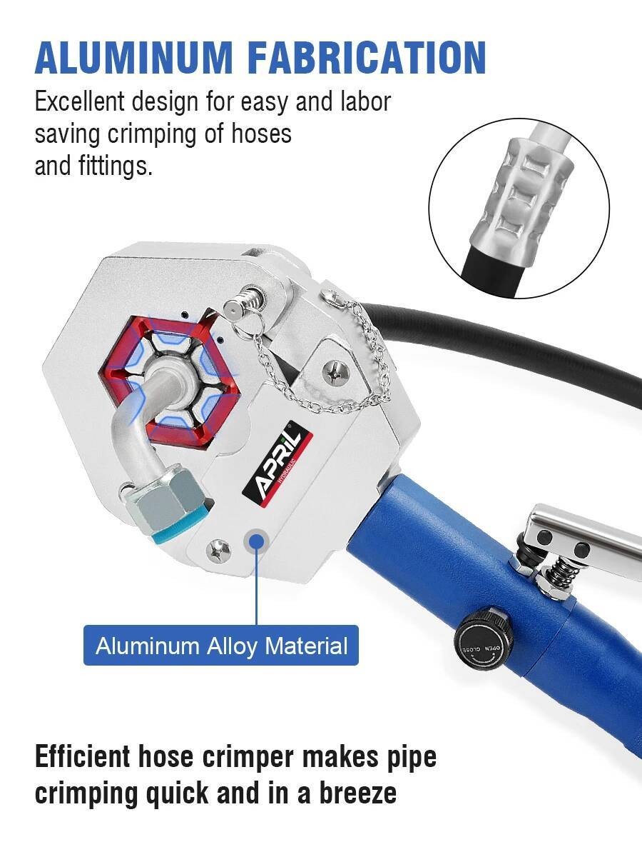71500 Hydra-Krimp Manual A/C Hose Crimper Kit Air Conditioning Repaire ...