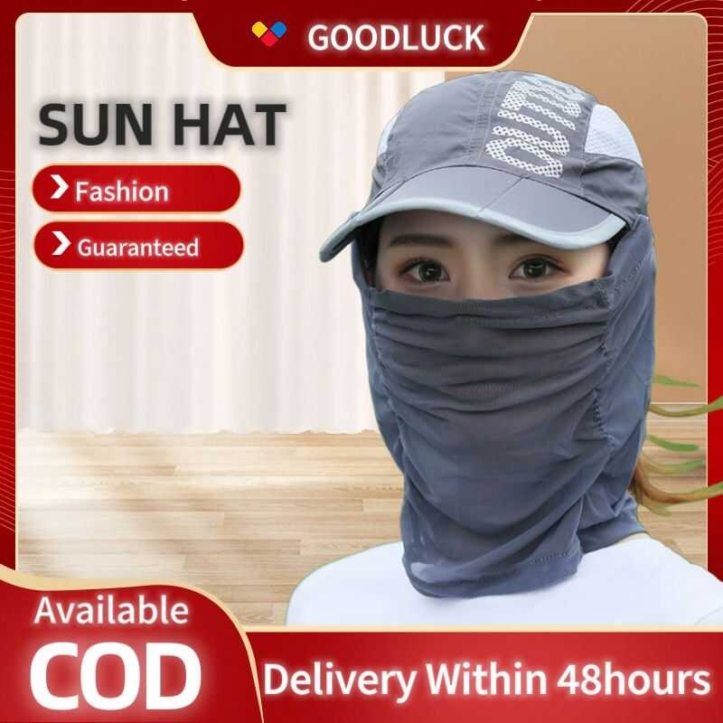 PH Foldable Protection Cap With Face Cover For Man And Women Fashion ...