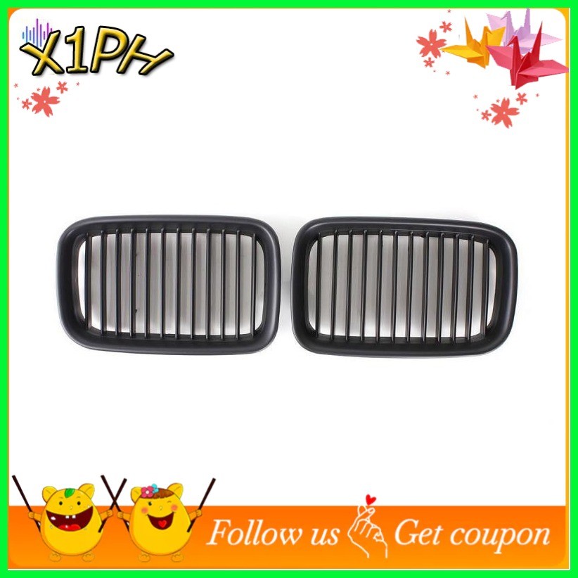 New Front Kidney Grille Matte Black For BMW E36 318/328/320/325 3 ...