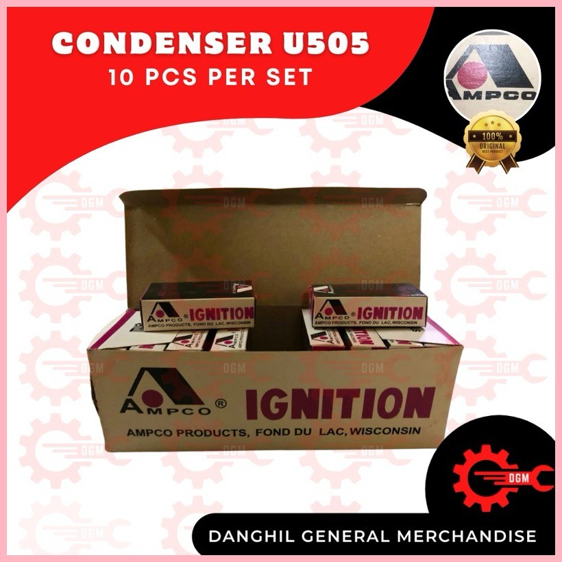 AMPCO Ignition Condenser U505 (10pcs per set) | Shopee Philippines