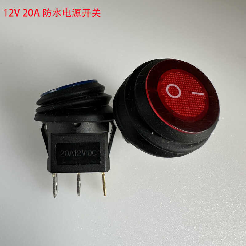 M 3P 20A 12V Waterproof Car Boat Type Rocker Power Switch Round ...