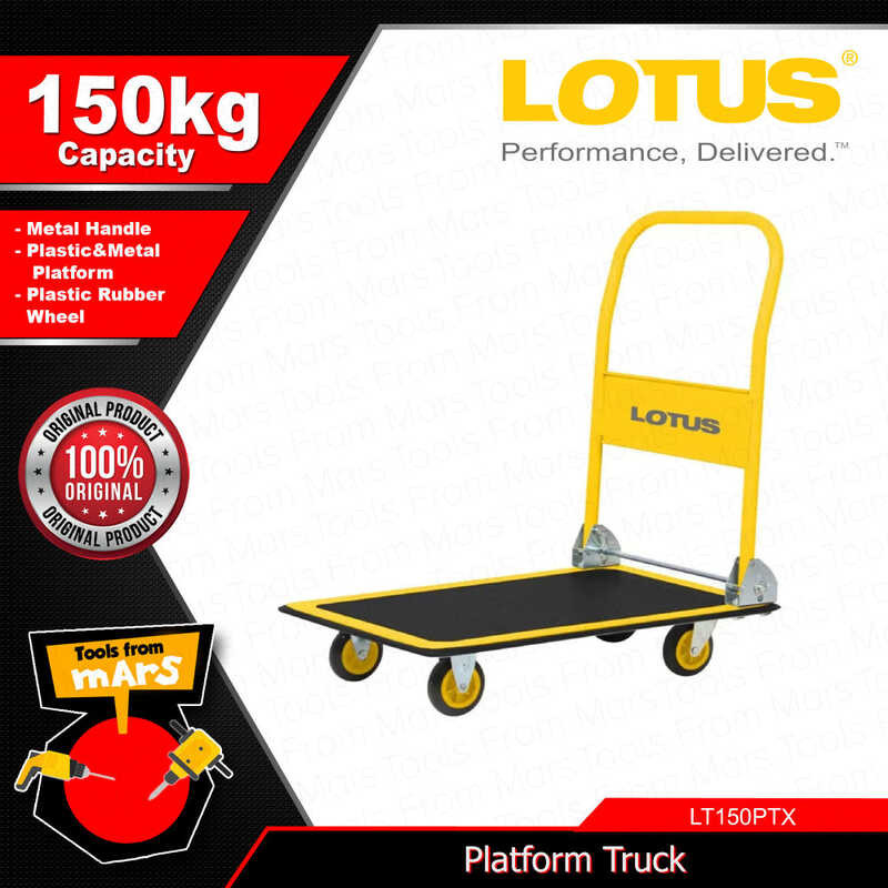 Lotus Steel Foldable Platform Hand Truck 150Kg / 300Kg Shopping Push ...