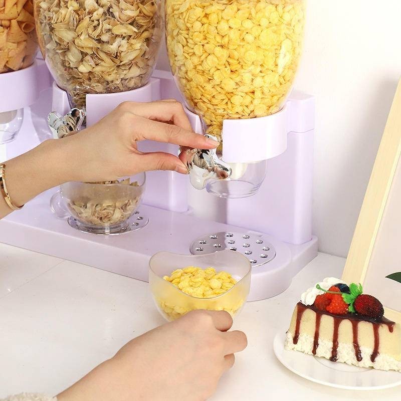 cereal dispemser Double barrel three barrel cereal machine food and ...