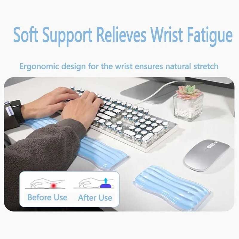 Creative Clear Mouse Transparent Ergonomic Rest Jelly Comfortable ...