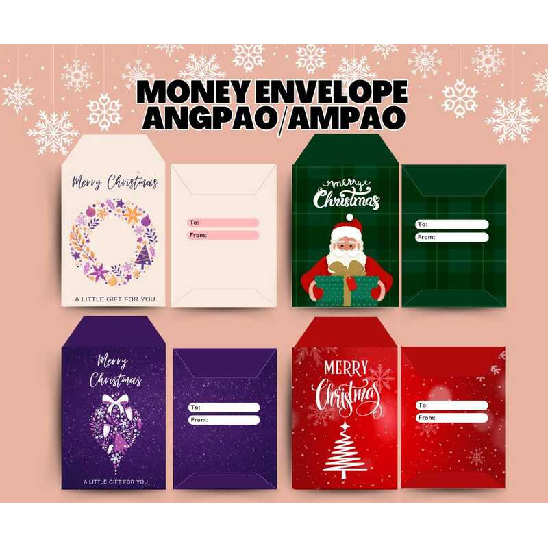 A&J Money Envelope Angpao Ampao (10Pcs/Pack) Christmas Holiday Gift ...