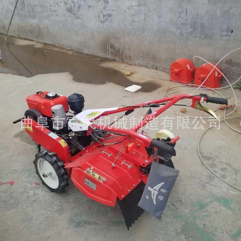 Diesel Water-Cooled 8-Hp Micro-Tiller Mountain Hilly Hard Soil Turning ...