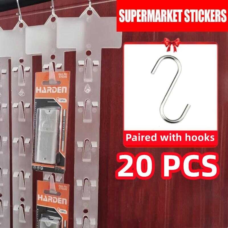10/20Pcs 12 Injections Store Snacks Hanger Hooks Merchandising Clip ...
