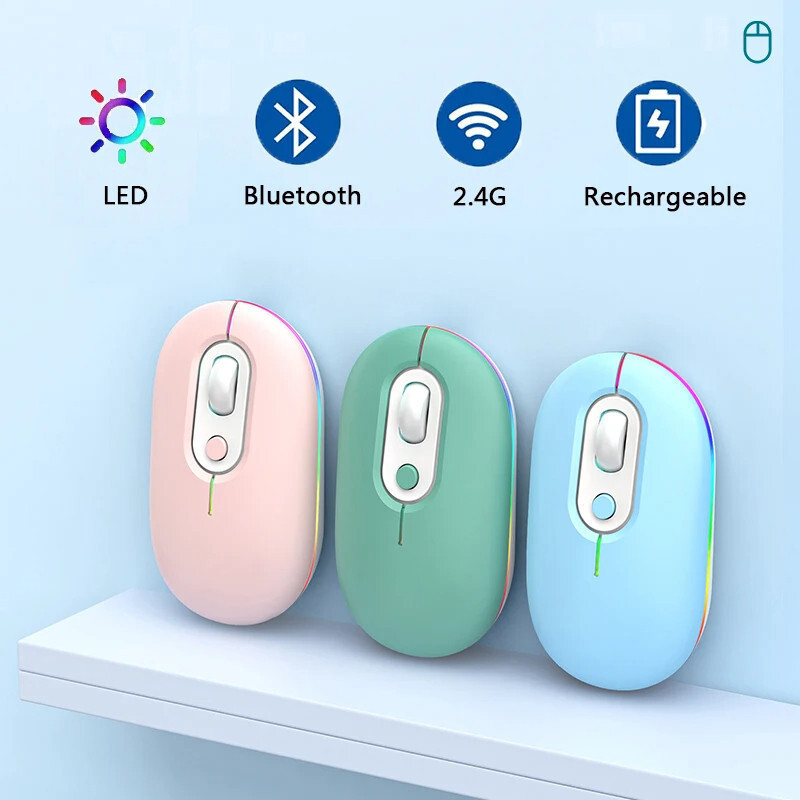 Wireless Computer Mouse Wireless Mouse ABS Bluetooth 2.4Ghz Dual Model ...