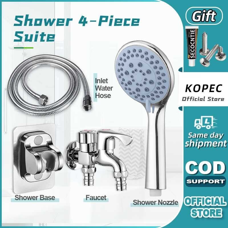 4 sa 1 shower na may faucet 5-speed Pressurized Bathroom Head With Hose ...