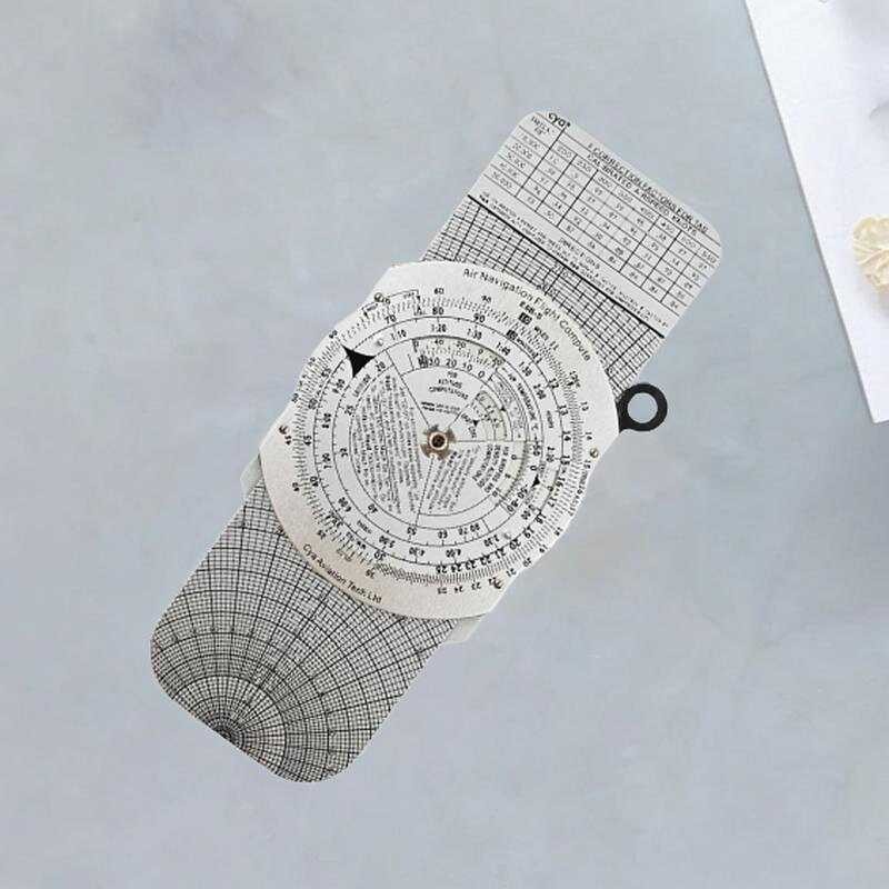 Gispark Pilot Slide Rule Sturdy Civil Aviation Flight Ruler for ...