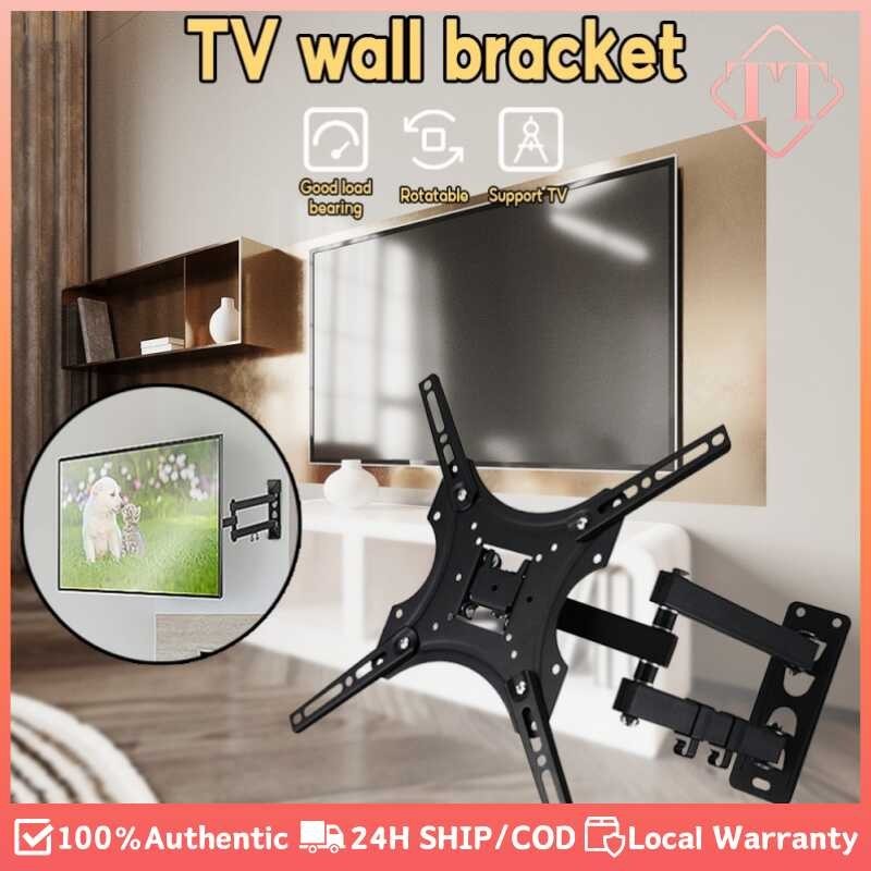 14-55 Inch TV Wall Mount Retractable Adjustable Rotating Monitor LCD ...