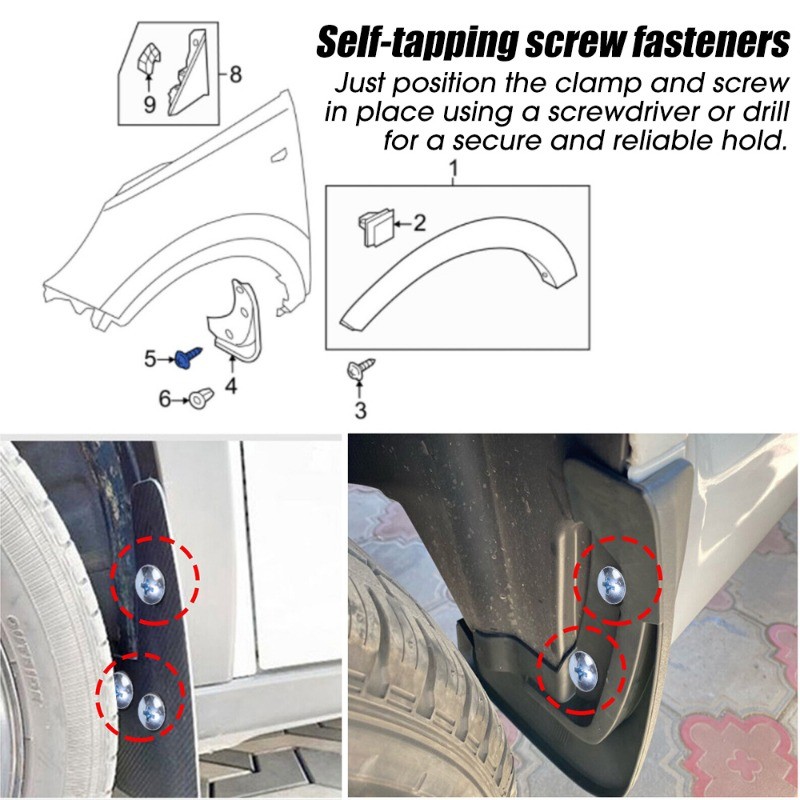 10-30 Sets Car Body Bolts and U-Nut Clips - Trim Panel Fastener Board ...