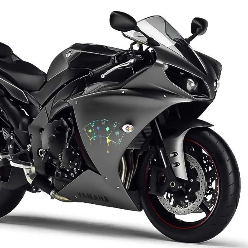 Graphics Motorcycle Poker Bumper 4 Personality A Of Spades Car ...