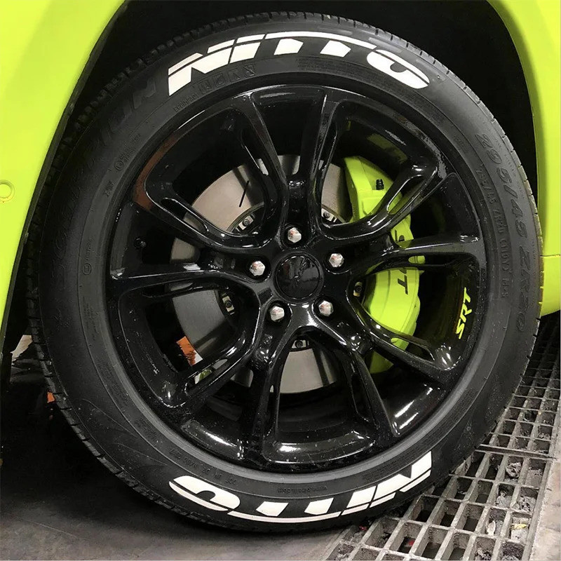 Nitto Rubber 93 Tire Letter 3D Waterproof Racing Wheel Stickers ...
