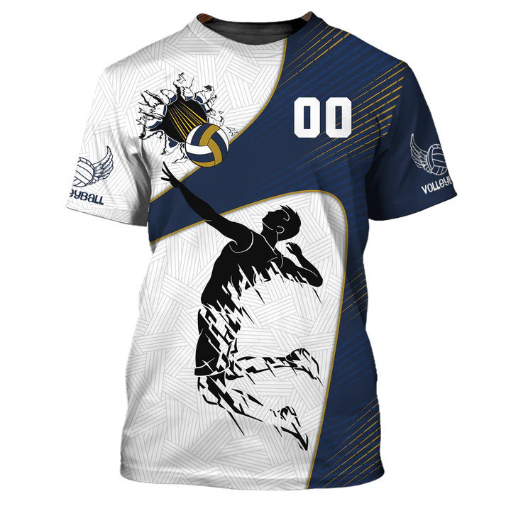 【Free Custom Name & Number】Unisex Fully sublimated jerseys , T-Shirt for Volleyball Club, Gift ...