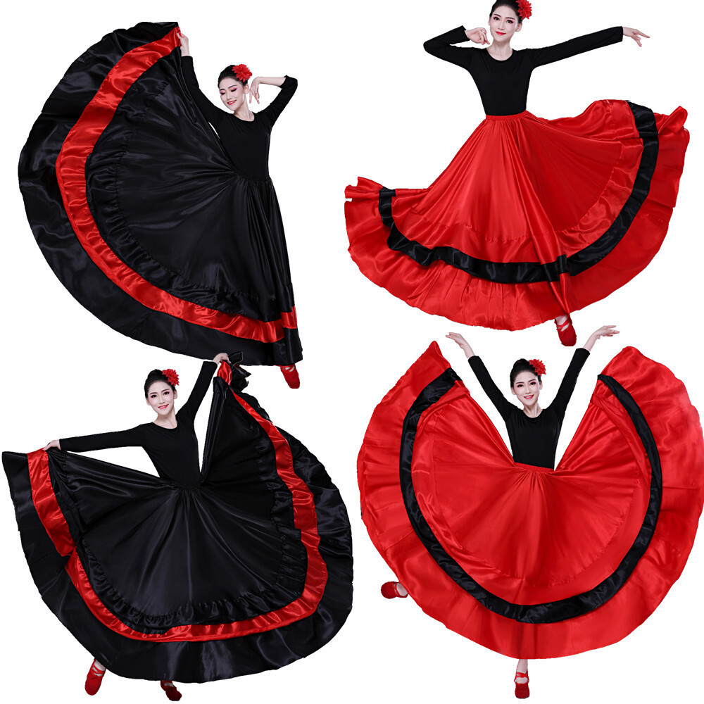 Opening Dance Big Swing Dress Performance Adult Suit Half Skirt Spanish ...