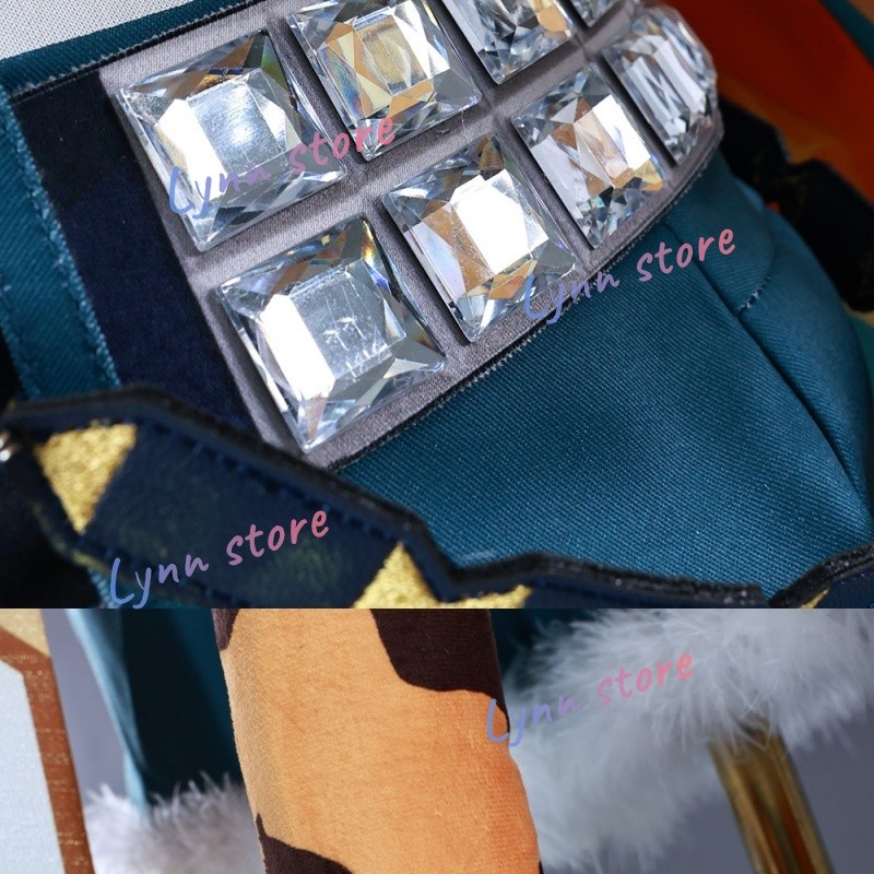 GENSHIN IMPACT Cosplay Costume Natlan Geo XILONEN Cosplay Uniform Wig ...