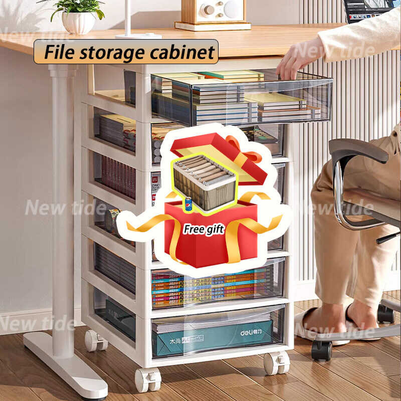 10 ☥ Layers Office with Wheel Movable Stationery Rack Fig Cabinet for ...