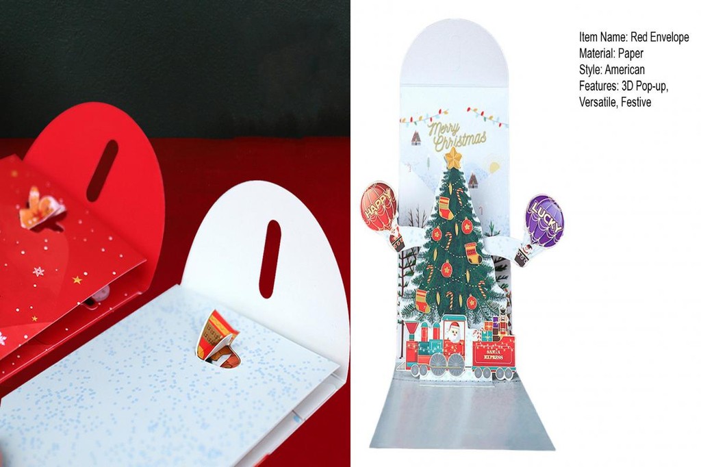[VNMX] Premium Holiday Greeting Cards Festive Christmas Card Designs 3d ...