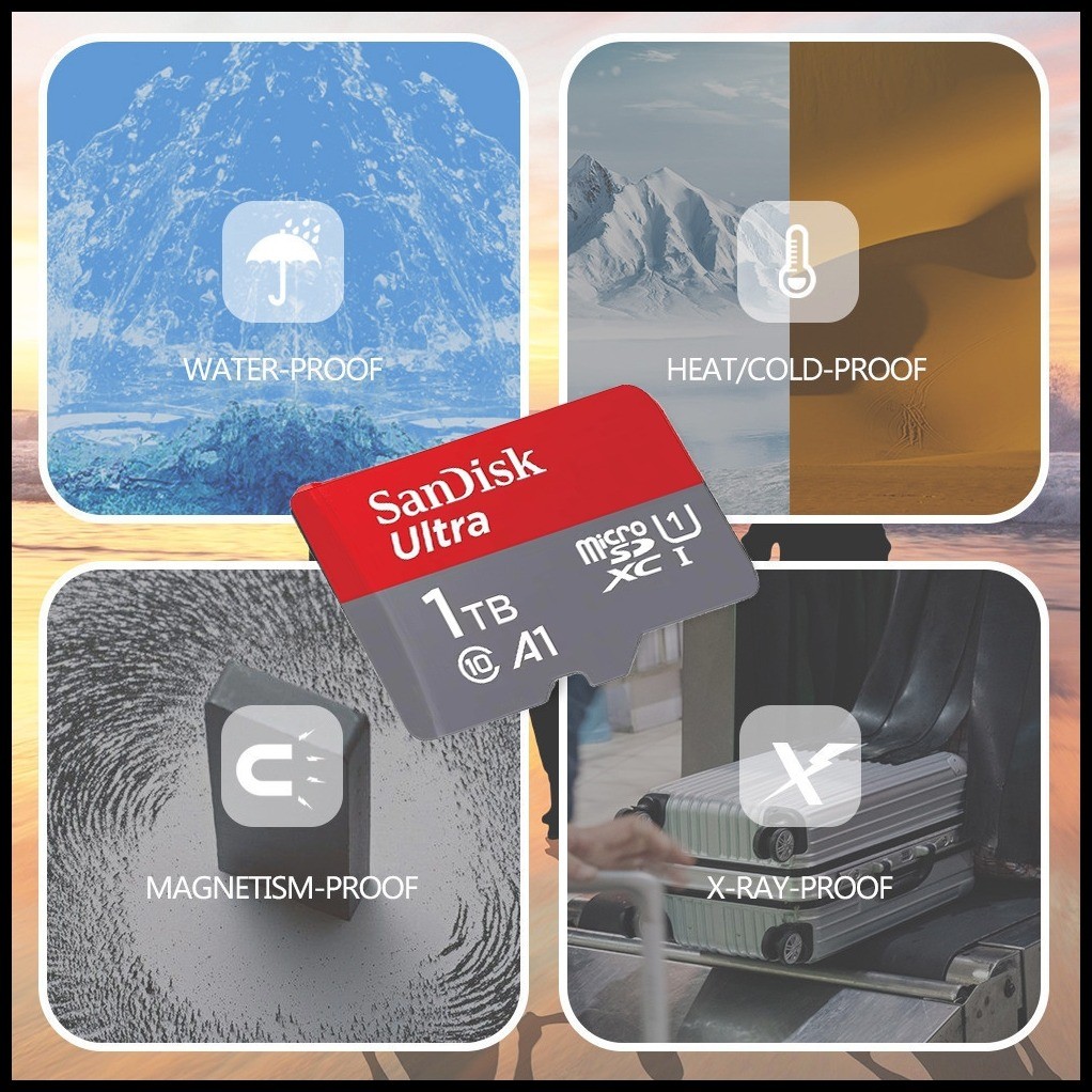 SanDisk Ultra Micro SDXC 128GB 256GB 400GB 512GB 1TB SD Card Class 10 UHS-I Memory Card | Shopee ...