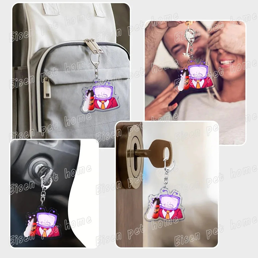 Game Deltarune Tenna Keychain Llaveros Accessories Bag Charms Spamton ...