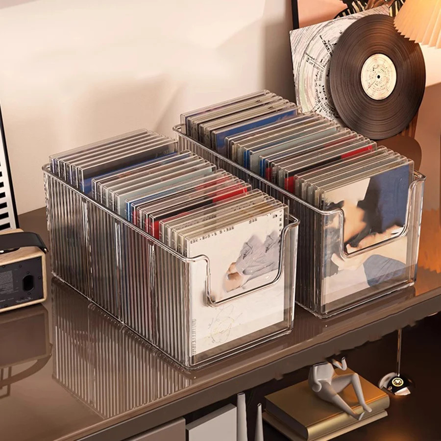 CD disc rack desktop disc black vinyl record magnetic tape display rack ...