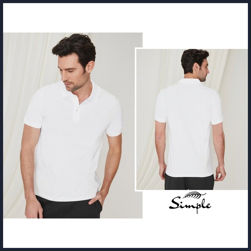 SIMPLE DRI-FIT 4U SHOP Men's Polo Shirt Golf polo shirt Leisure sport ...