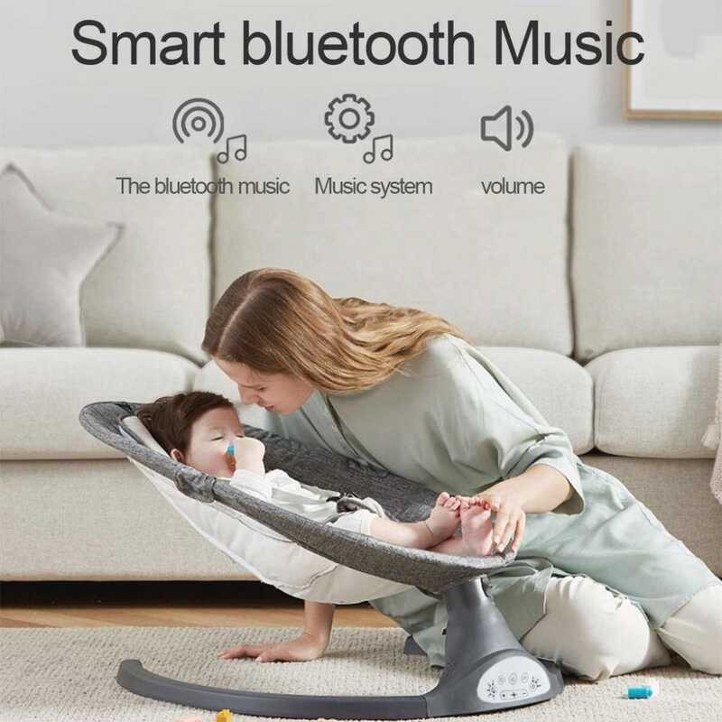 Swing Baby Rocker Cradle Electric Rocking Chair For Bluetooth Smart ...